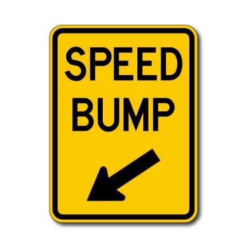 IS-38 Speed Bump Sign - Interwest Safety Supply, LLC