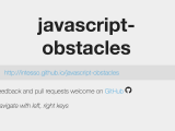 Javascript Obstacles