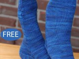 Free Two Needle Sock Knitting Patterns Viola Flat Knit Slipper Socks