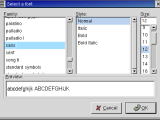 Inti Tutorial Font Selection