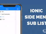 How To Create An Ionic 4 Side Menu With Sub Menu Items V4 Ionic