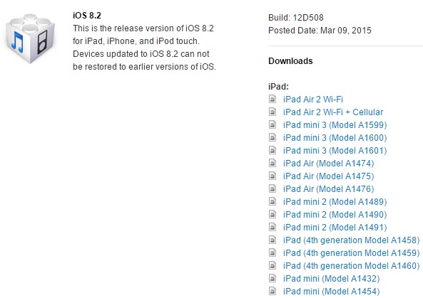 Apple releases iOS 8.2, get the direct IPSW download links here - iOS Hacker