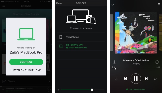 How to use iPhone as a remote to control Spotify running on Computer ...