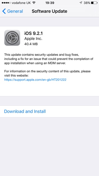 Apple finally fixes Error 53 in iOS 9.2.1 revision, apologizes to users (IPSW) - iOS Hacker