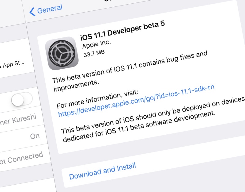 iOS 11.1 Developer Beta 5 Is Out Now Along With macOS And tvOS Betas - iOS Hacker