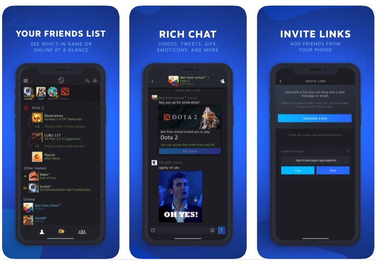 Steam Chat App For iPhone Lets You Bring Steam Communication On The Go ...