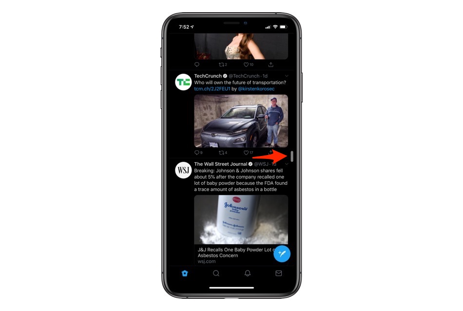 How To Fast Scroll In Any App On iOS 13 Or Later - iOS Hacker