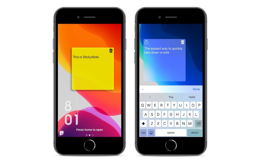 StickyNote Tweak Lets You Add Sticky Notes Right On The Lock Screen ...