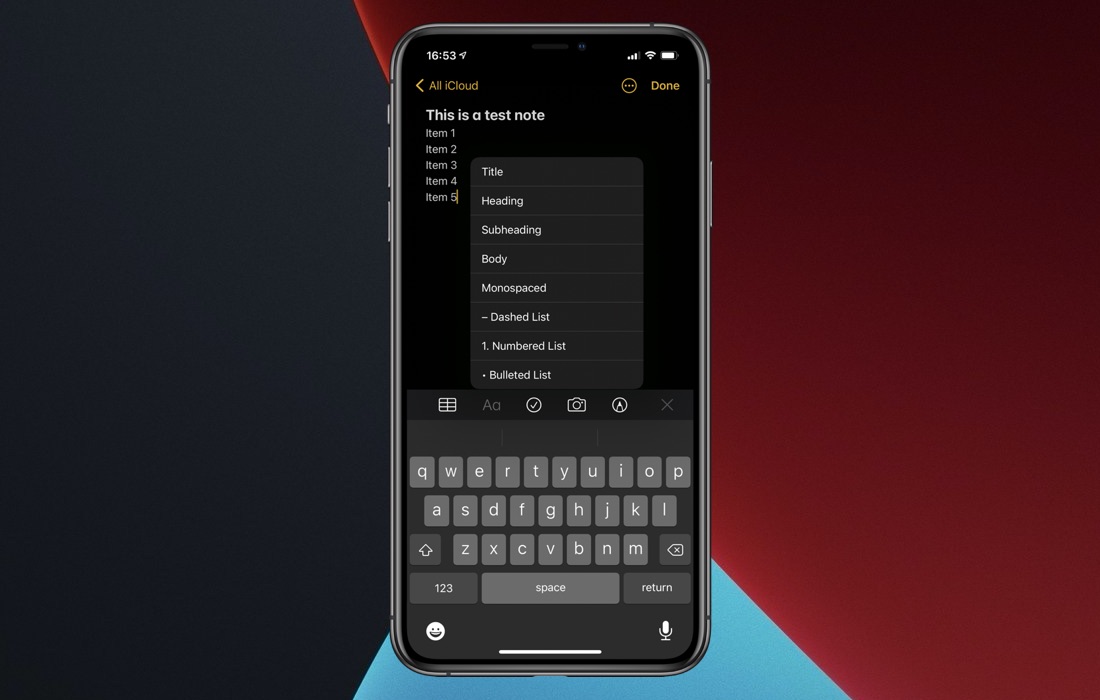 How To Quickly Add Headings Or Lists To Notes On iOS 14 - iOS Hacker