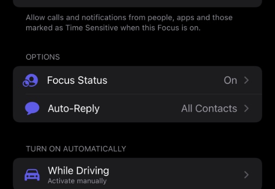 How To Change Auto-Reply Message For Driving On iOS 15 or later - iOS ...