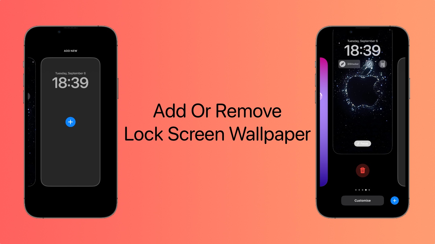 How To Add Or Remove Lock Screen Wallpaper From iPhone's Lock Screen ...