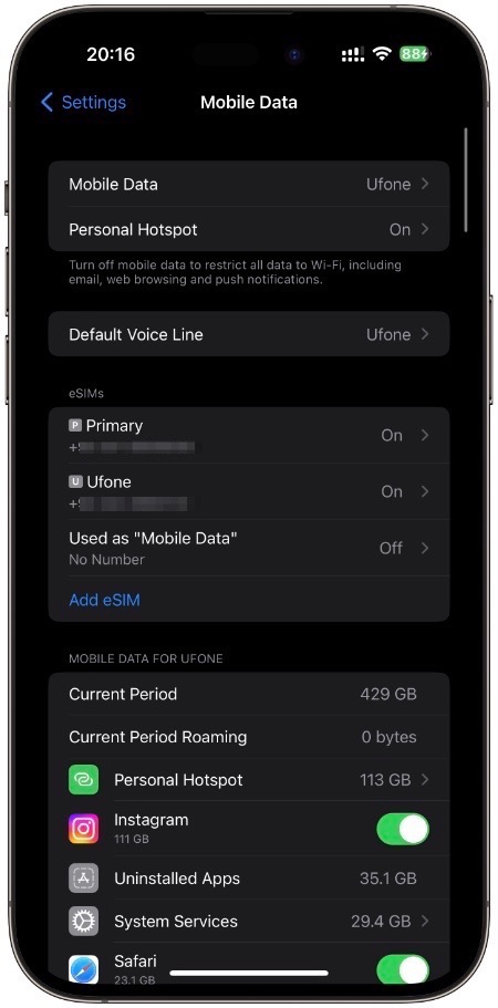 How To Select Which SIM Is Used For Mobile Data On iPhone - iOS Hacker