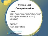 Python List Comprehension Creating Lists From Lists тлж Ipcisco