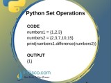 Python Set Operations Union Intersection Difference Methodsтлж Ipcisco