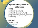 Python Set Methods Add Discard Union Difference Copy тлж Ipcisco
