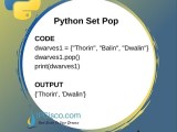 Python Set Remove Methods Remove Discard Pop Clear тлж Ipcisco