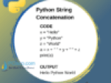 Python String Concatenation Plus Operator Join Method