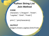 Python String Concatenation Plus Operator Join Method