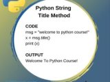 Python String Methods Lower Upper Format Strip Join Methodтлж