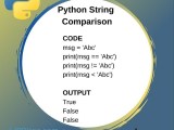 Python String Comparison How To Compare Python Strings тлж Ipcisco