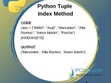 Python Tuple Methods Ipython Index Method Count Method тлж Ipcisco