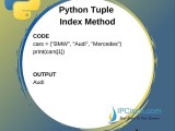 Python Tuple Methods Ipython Index Method Count Method тлж Ipcisco