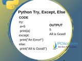 How To Best Use Tryexcept In Python Python Array Try Except For