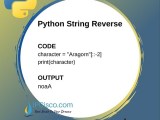 Python String Reverse Printing Reverse Of A String In Python тлж Ipcisco