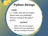 Strings In Python Introduction Of Strings In Python Strings Are Lists