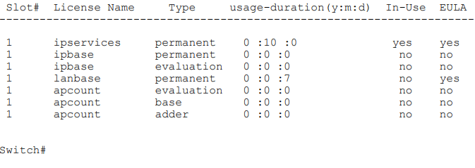 How to activate switch ipservices license - IP-NETWORK-BASICS