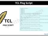 Tcl Ping Script Ip With Ease