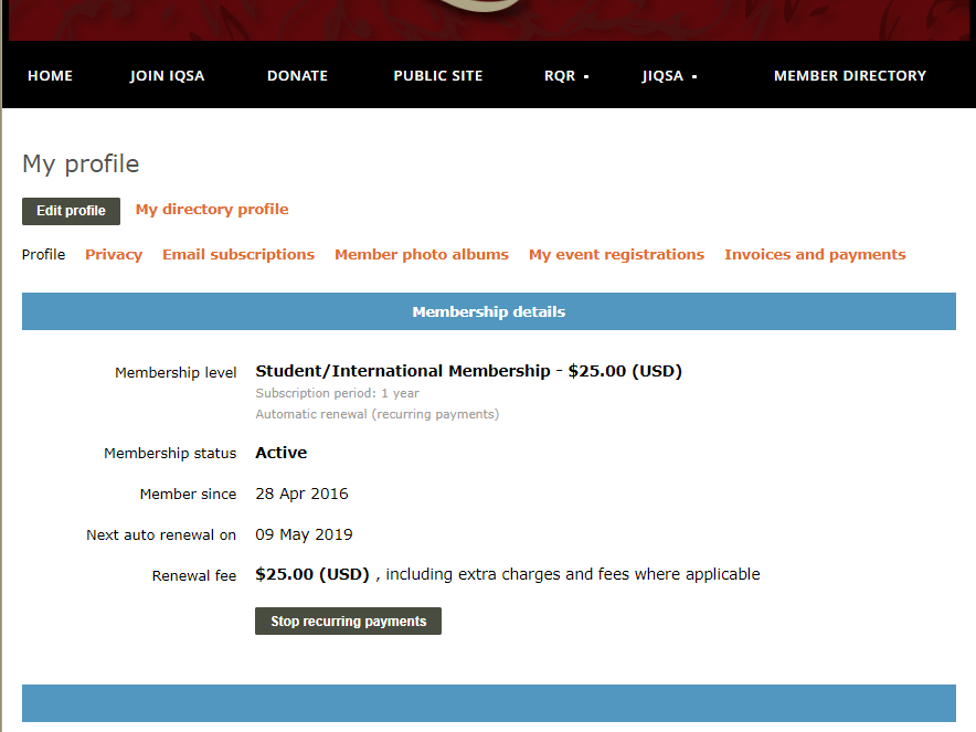 NEW IQSA Membership Option – Automatic Renewal | International Qur'anic ...