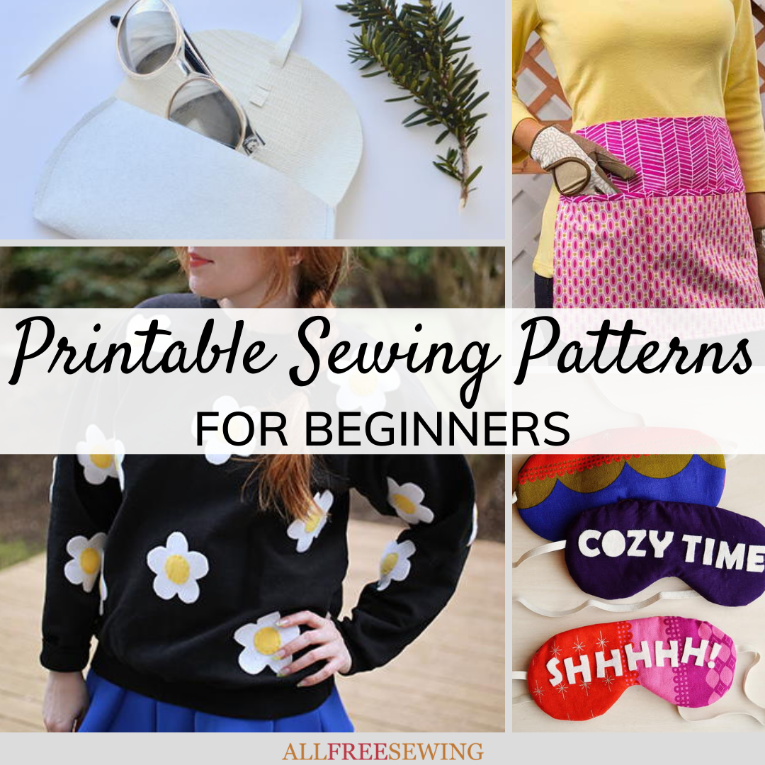 40 Printable Sewing Patterns For Beginners Allfreesewing