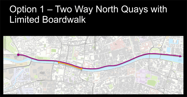 IrishCycle.com -- Public to have say on four options for Liffey Cycle Route