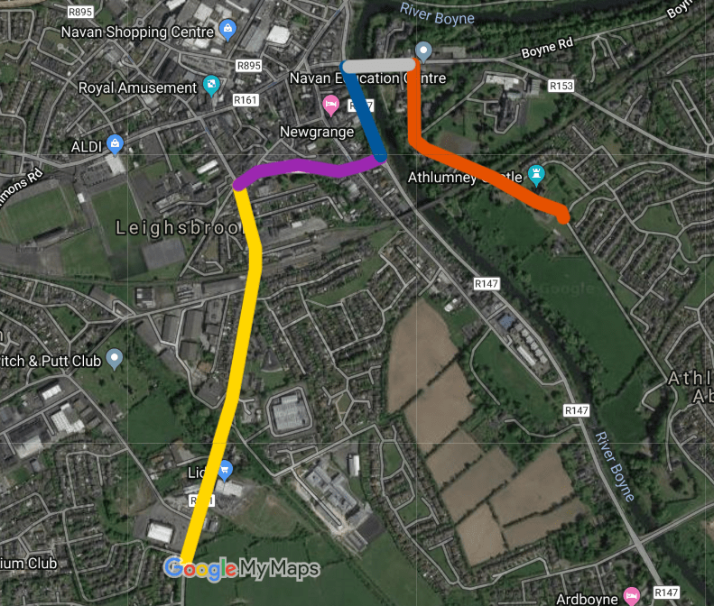 IrishCycle.com -- Navan planning short but possibly impactful cycle routes