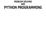 Problem Solving And Python Programming Book Online Z Library