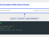 Css Variables With Inline Styles