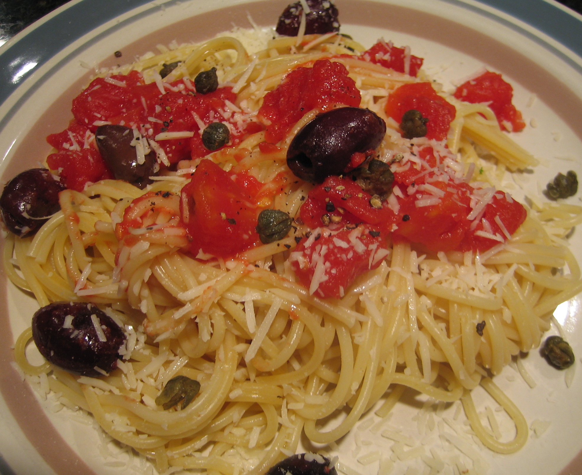 This Charming Menu. Serrano Asparagus, Spaghetti With Capers And Olives ...