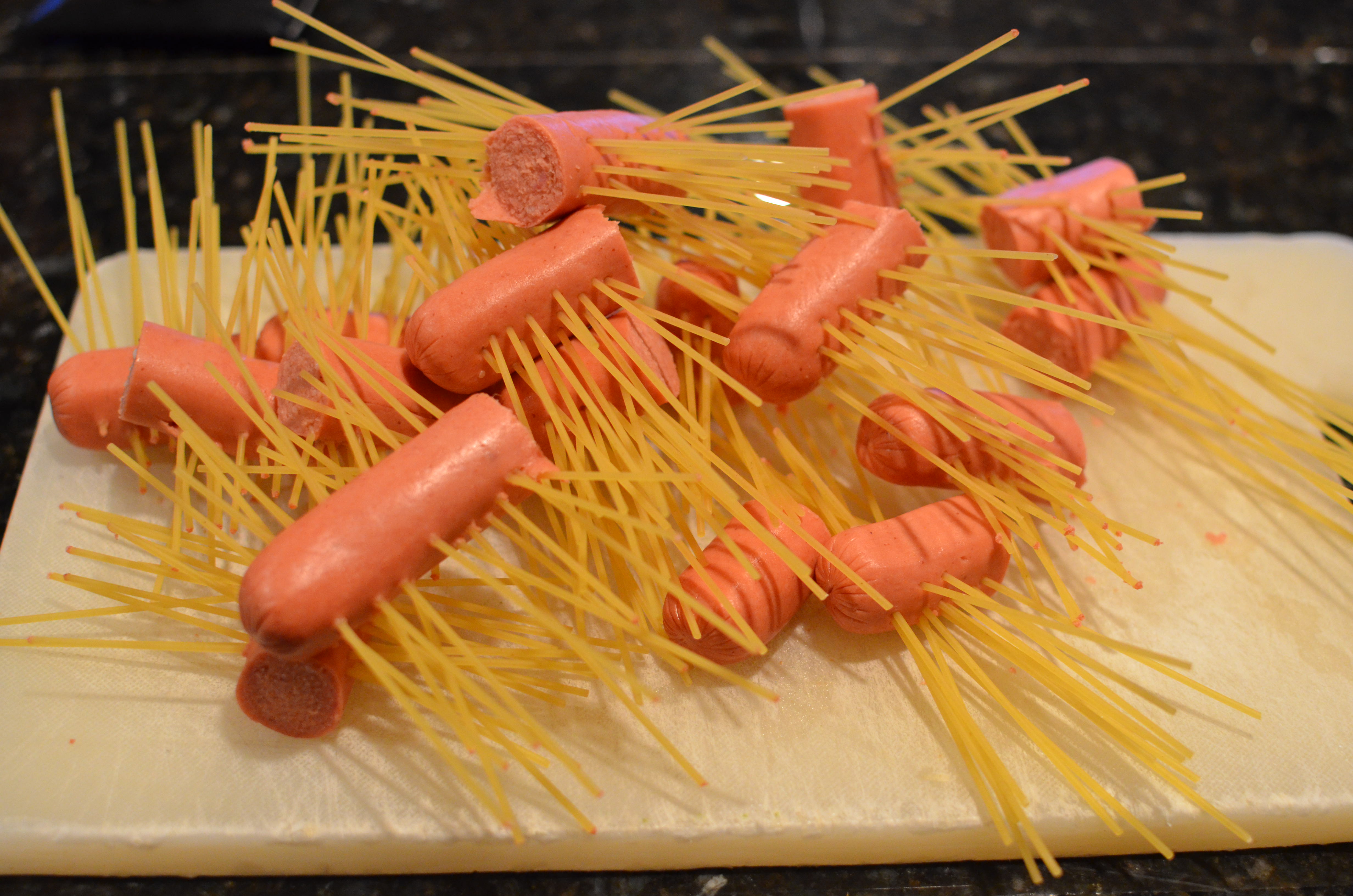 Spag Dog…or Silly Frankfurters And Spaghetti In Mustard Cheese Sauce ...
