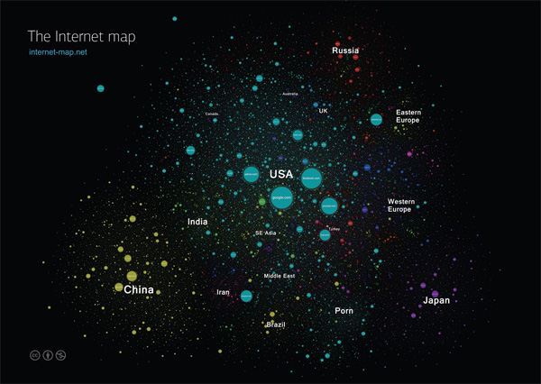 Nuevo mapa de Internet como sistema planetario – Fanny O. Diseño web y ...