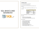 Sql Basics And Advanced Pdf It Connect4techs