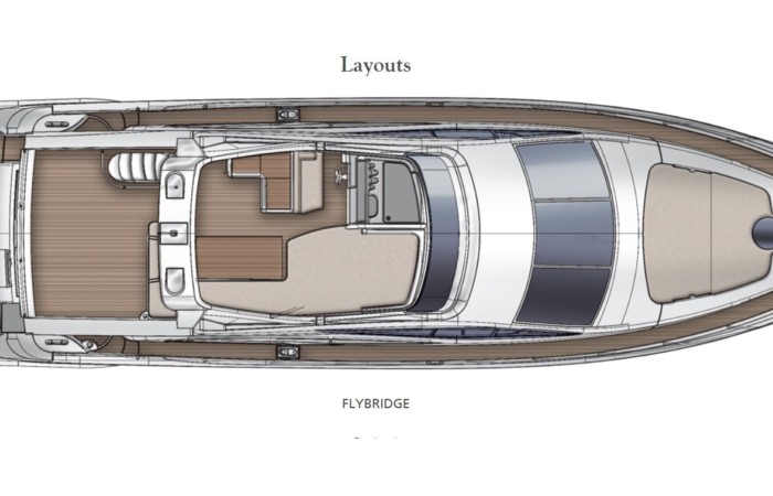 layout Azimut 60 fly flybridge – Ita Yachts Canada