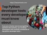 Top Python Developer Tools You Should Know Itexamtools