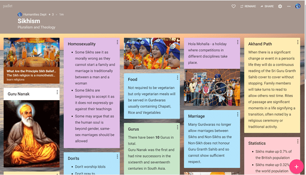 Evolution of Padlet – I Think Therefore I Teach