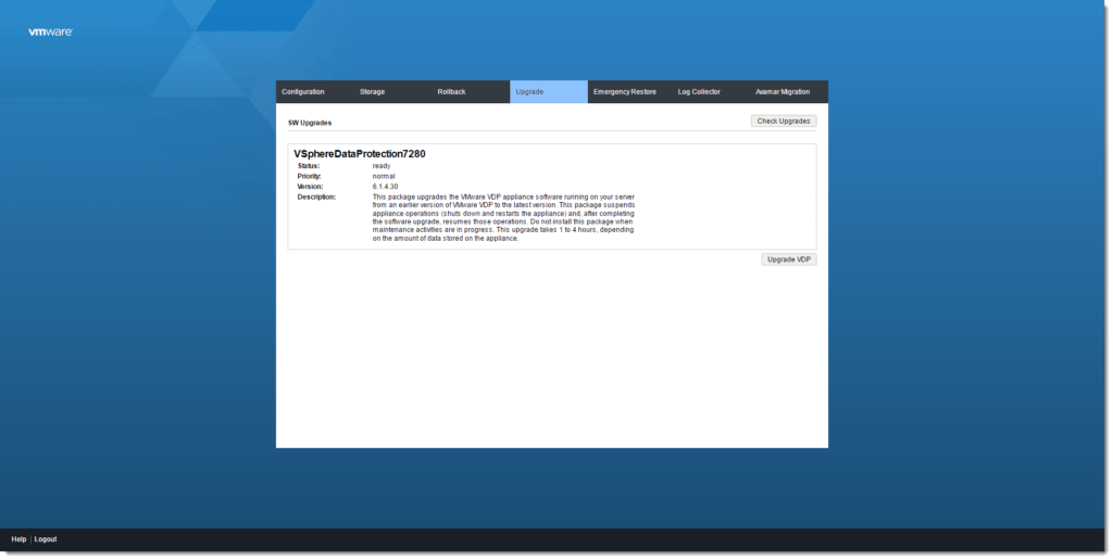 Upgrading VMware vSphere Data Protection (VDP) | iThinkVirtual™