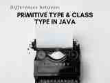 What S The Difference Between A Primitive Type And A Class Type In Java