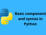 Basic Components And Syntax In Python Programs