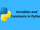 Variables And Constants In Python