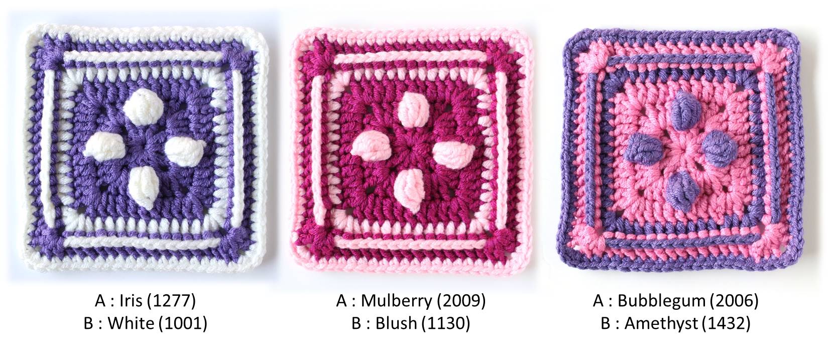 Bubble Square – Free Crochet Pattern – It's all in a Nutshell Crochet