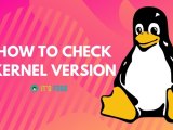 Check Which Linux Kernel Version Posetke